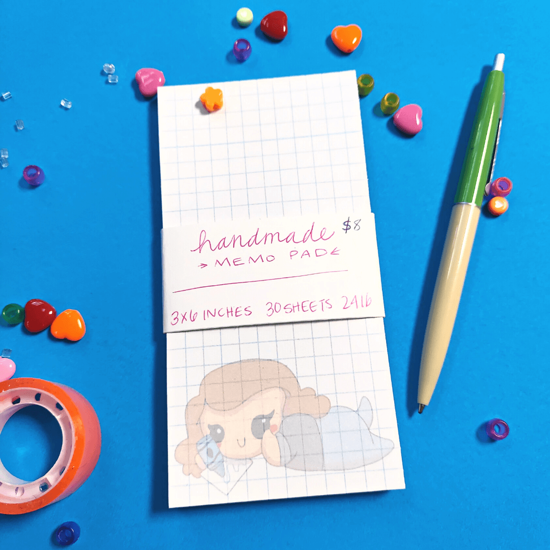 Coloring Babi Memo Pad | FLOWER Art & Design